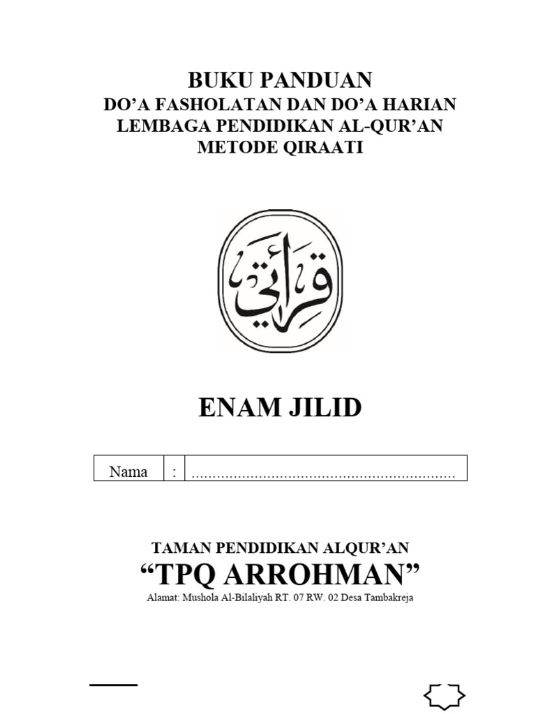 Buku Panduan Qiroati | PDF | Agama & Spiritualitas