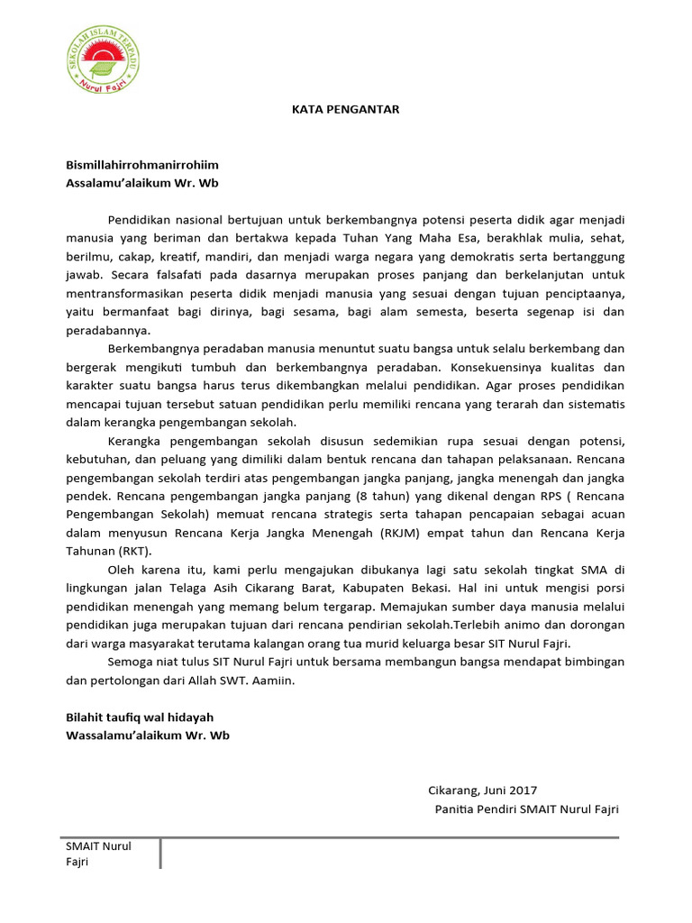 Proposal Op - Pendirian Kegiatan | PDF | Karier & Perkembangan