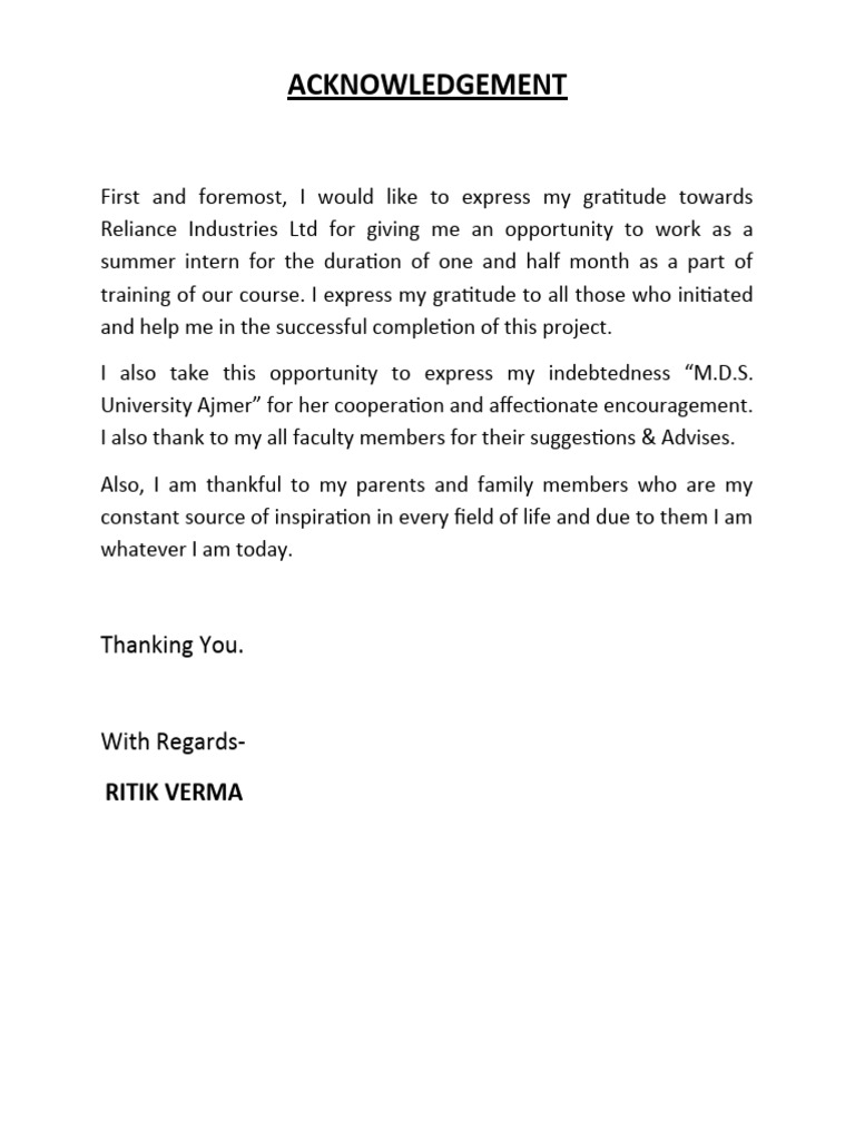 Ritik Training Project Report | PDF | Retail | Marketing