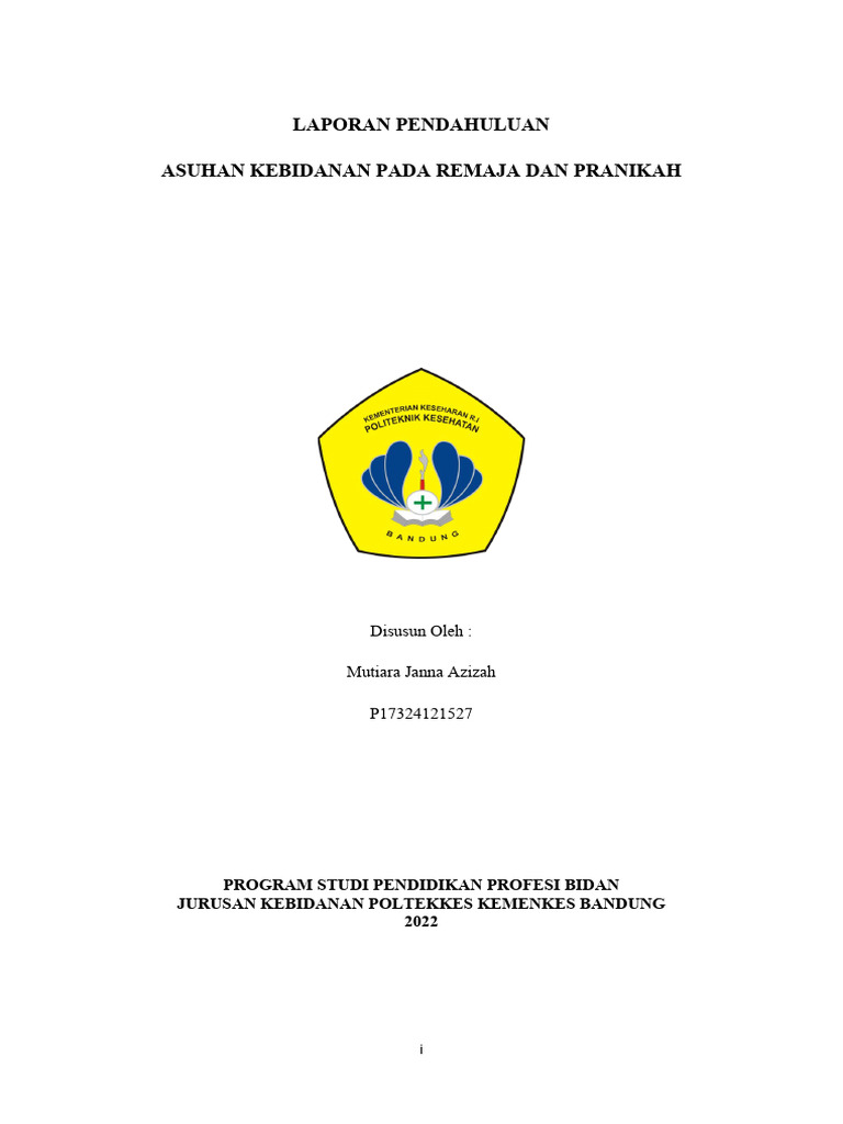 LP Askeb Remaja Pranikah | PDF | Kesehatan Holistik