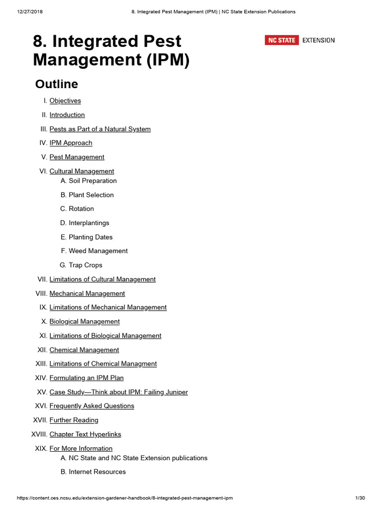 Integrated Pest Management (IPM) - NC State Extension Publications ...