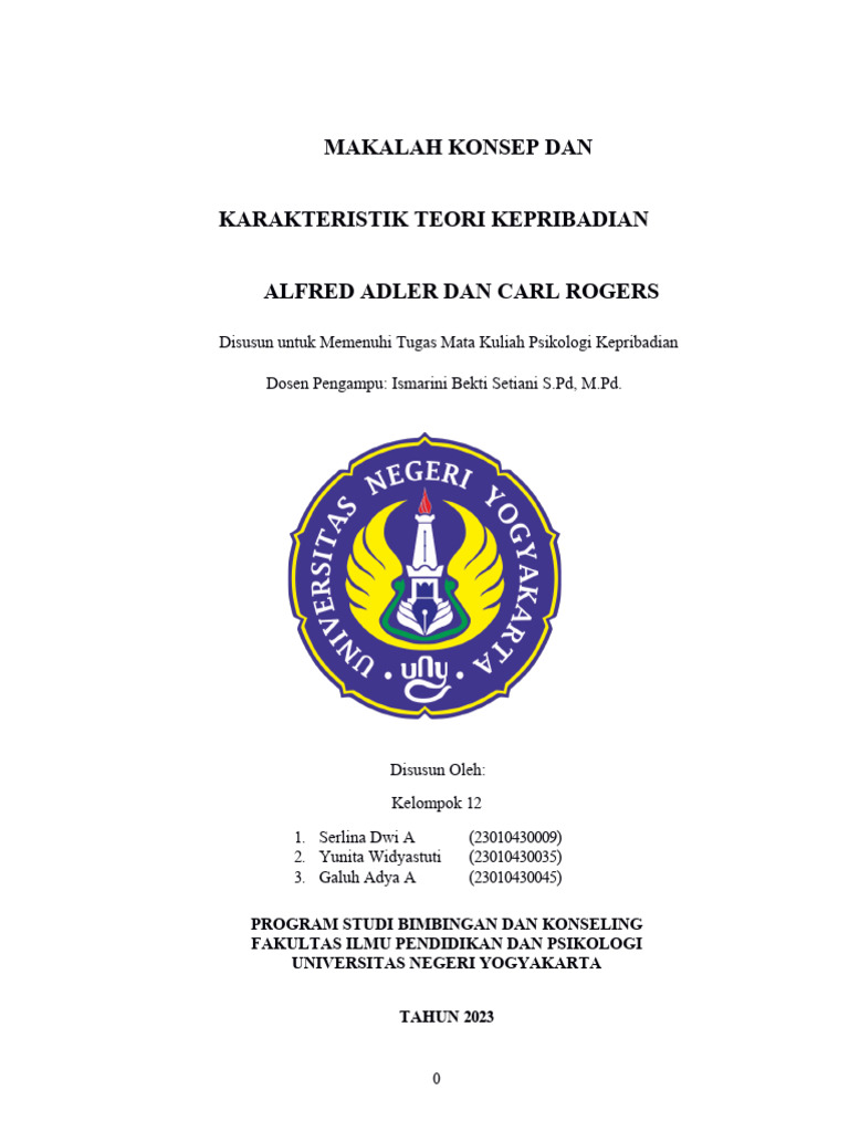 Kelompok 12 Makalah Teori Alferd Adler Dan Carl Rogers 1 | PDF | Karier ... Kelompok 12 Makalah Teori Alferd Adler Dan Carl Rogers 1 | PDF | Karier ...