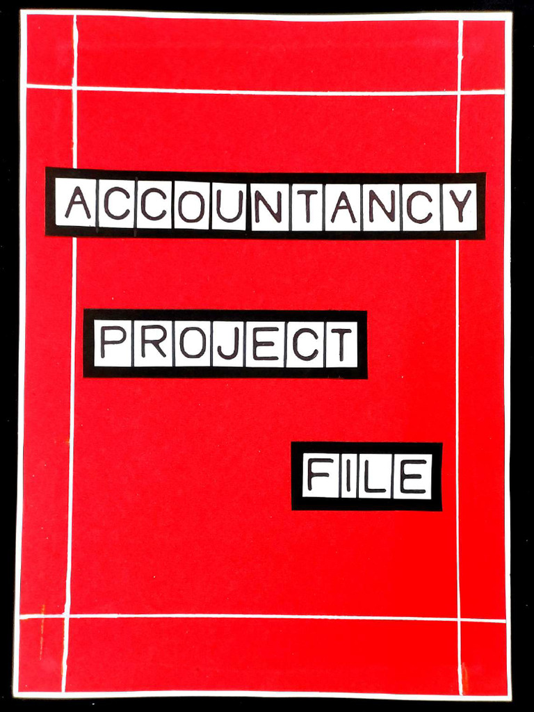 Accountancy Project File Class 12th for 2023-24 Session | PDF