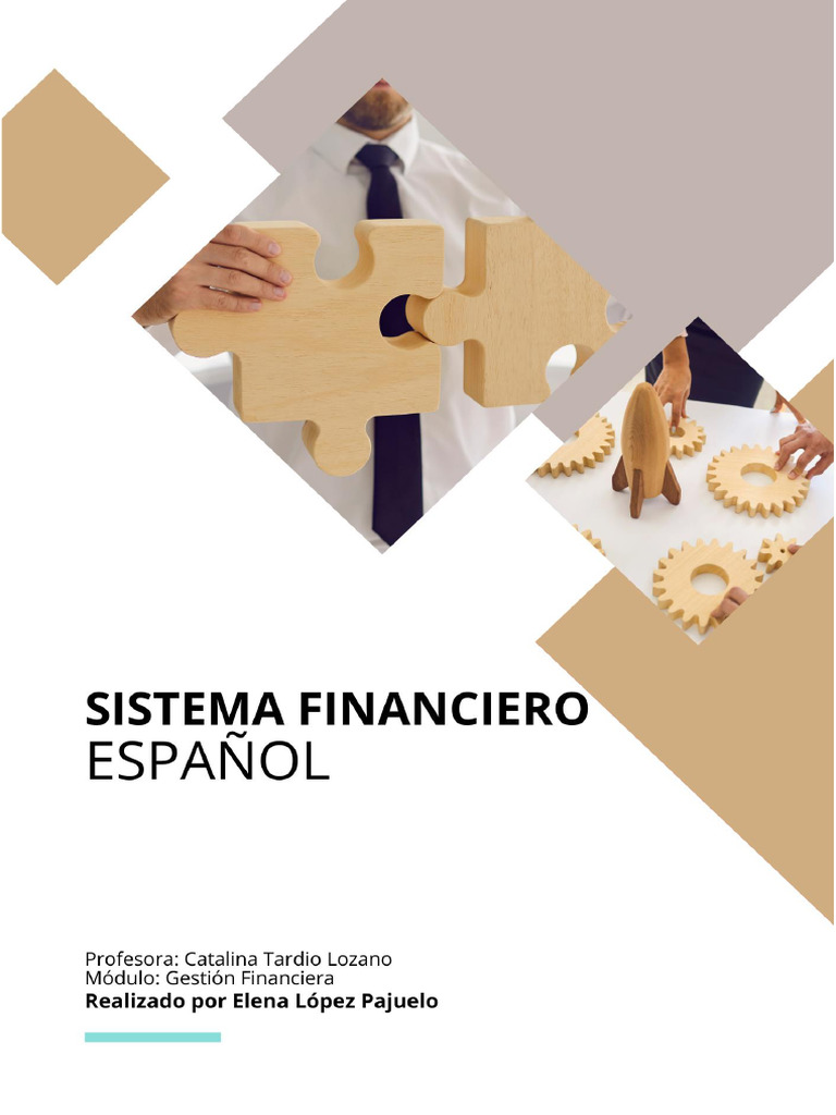 Trabajo Sistema Financiero Español | PDF | Sistema financiero | Bancos
