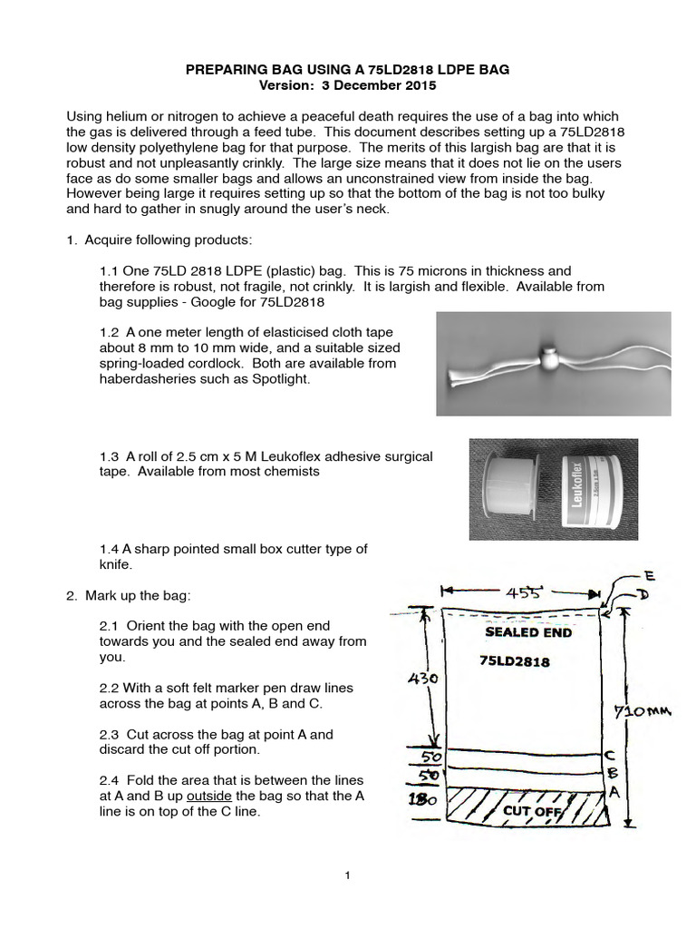 Exit Bag | PDF | Manufactured Goods | Equipment