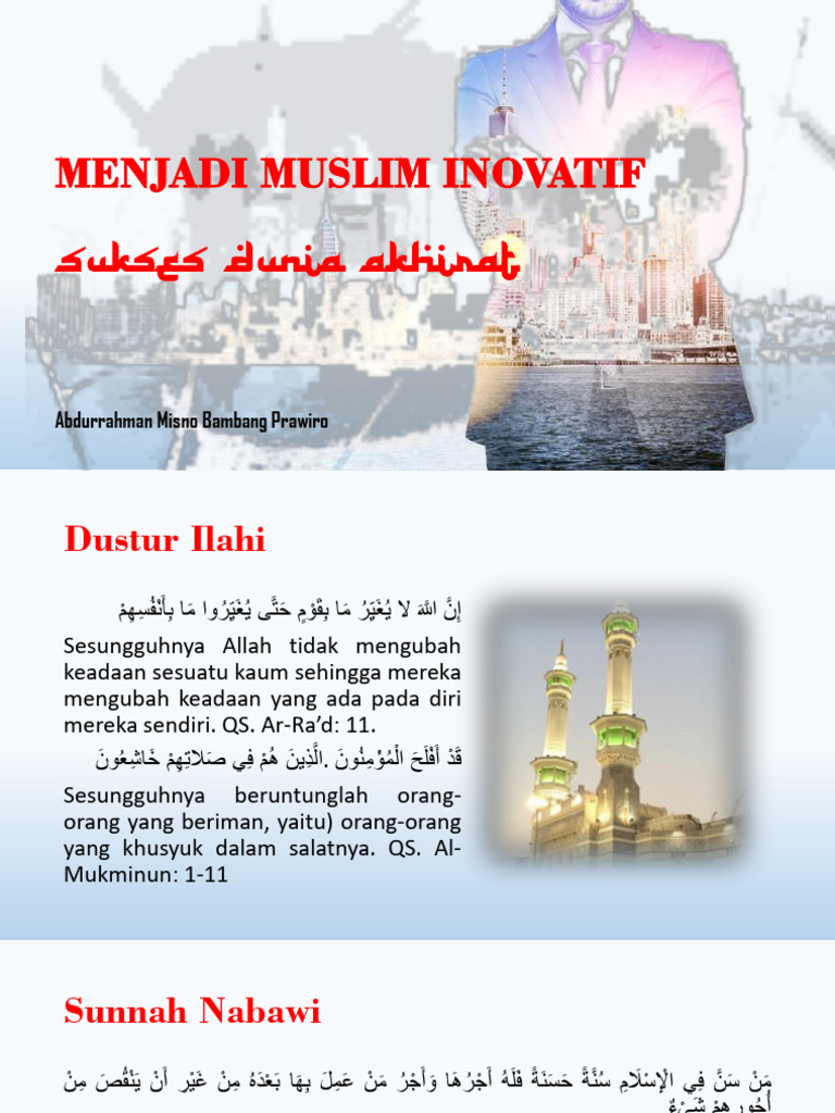 Muslim Inovatif untuk Sukses Dunia Akhirat | PDF