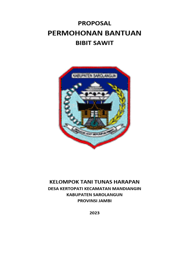 PROPOSAL BIBIT Sawit TUNAS HARAPAN | PDF