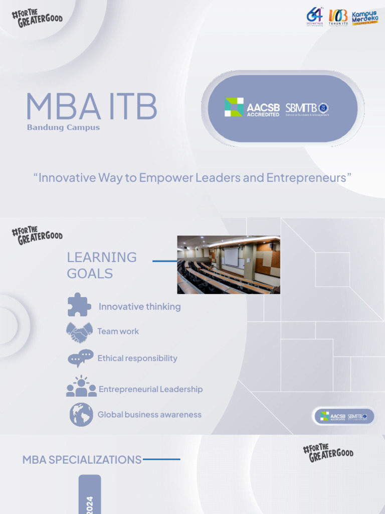 About Mba Itb - Info Session Mba 23 September 2023 Intake Feb 2024 | PDF | Workweek And Weekend ...