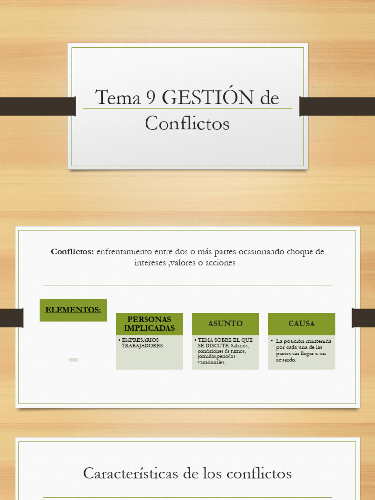 Tema 9 GESTIÓN de Conflictos | PDF | Negociación | Mediación