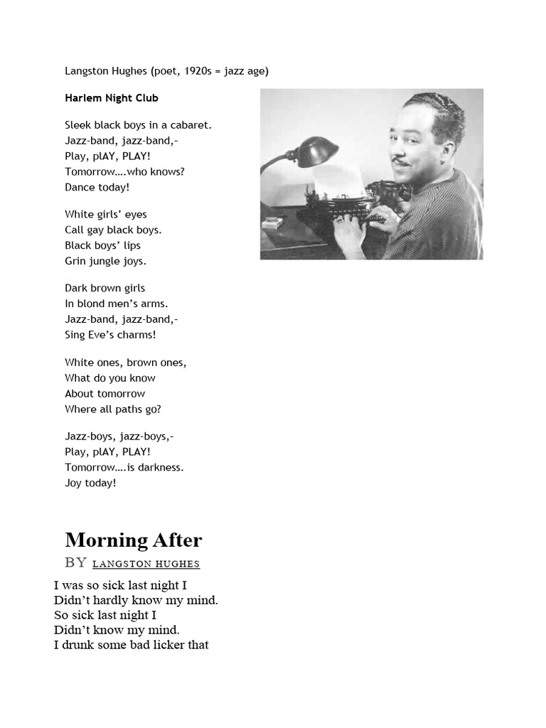 13 Langston Hughes Poems FS | PDF