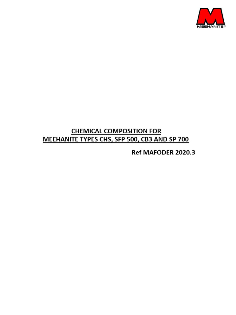 MEEHANITE Composition Guidelines | PDF | Physical Sciences | Sets Of ...
