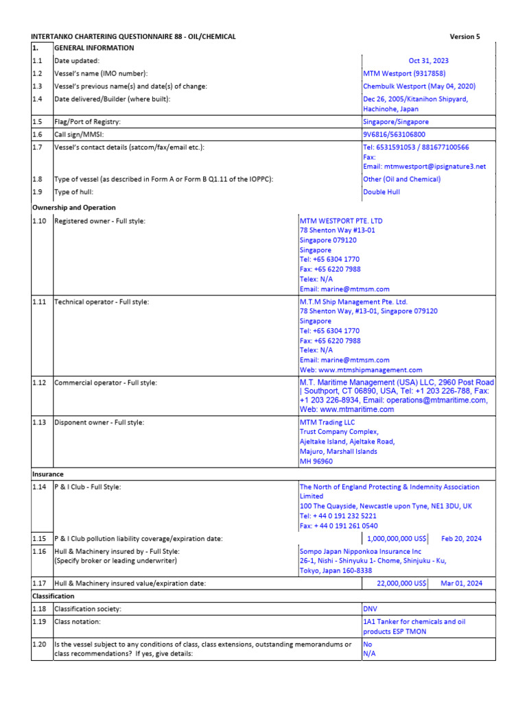 MTM Westport - Q88 | PDF | Marine Propulsion | Pump