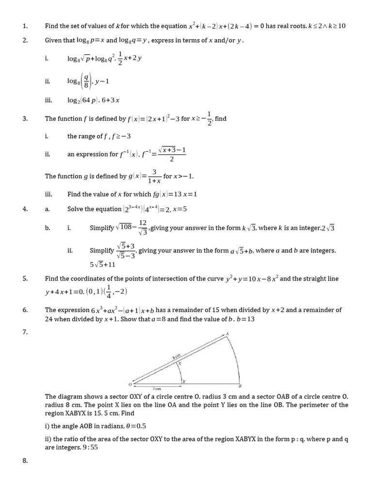 Additional Math Worksheets | PDF