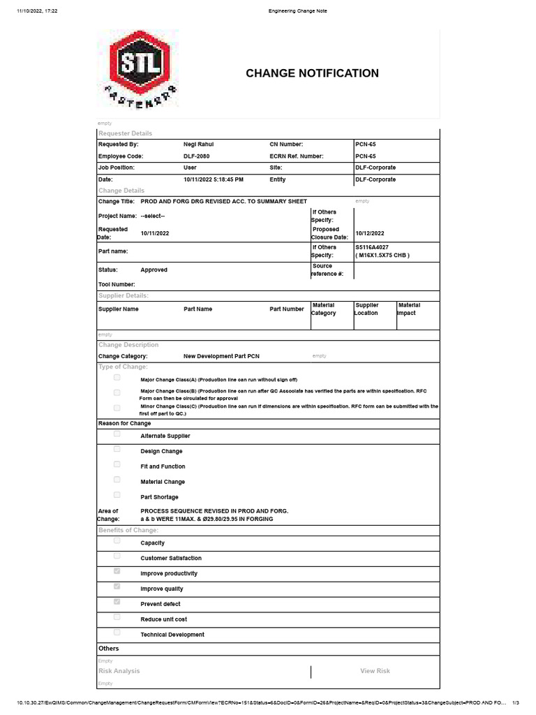 Cm Form View | PDF | Specification (Technical Standard) | Business