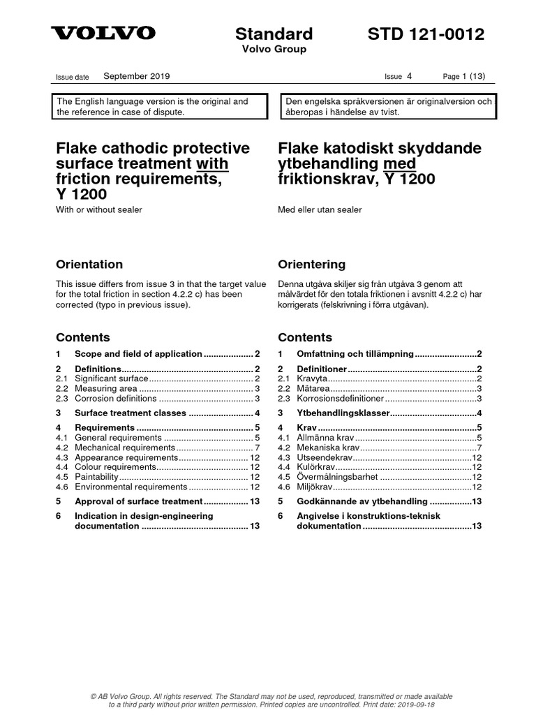 Standard STD 121-0012 | PDF