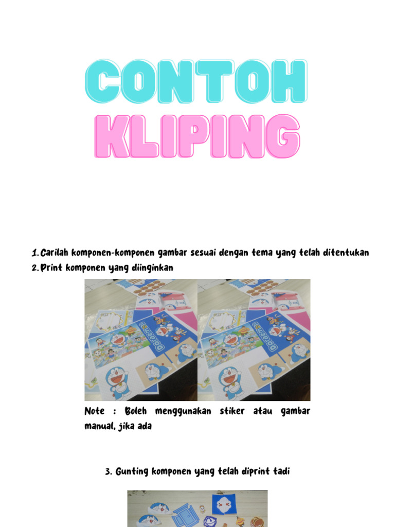 Contoh Kliping Kreatif untuk SMA | PDF