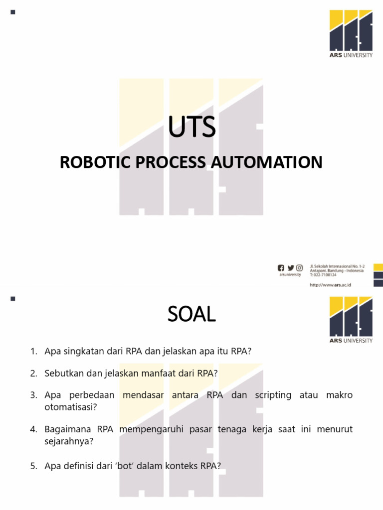 RPA: Definisi, Manfaat, dan Bot | PDF