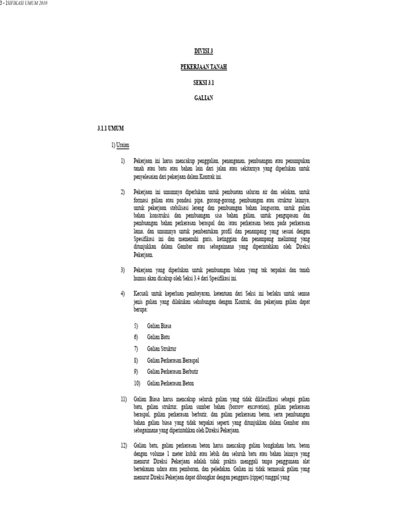 Divisi 3 2010 ANALISA BM | PDF