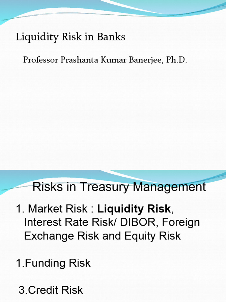 Liquidity Managment | PDF | Money Market | Market Liquidity
