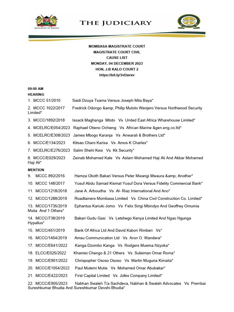 Msa CM Civil 4TH To 8TH December 2023 | PDF