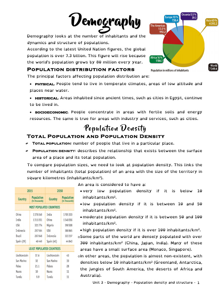 Population Density and Structure | PDF | Population Density | Population