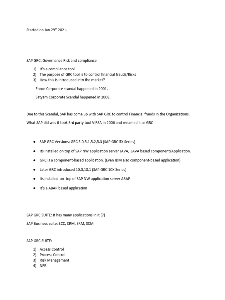 GRC Config Steps, ARA, EAM | PDF | Risk | Business Process