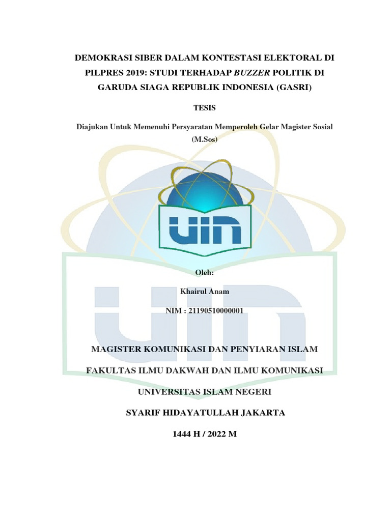 Buzzer Politik di Pilpres 2019 | PDF | Ilmu Sosial