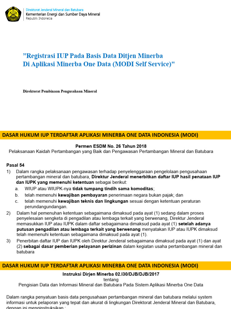 Pendaftaran MODI Self Service | PDF