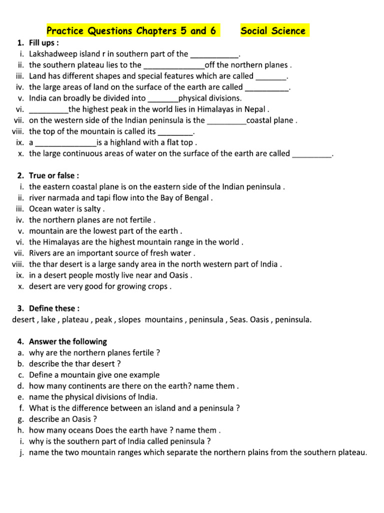 SST Chapter 5 & 6 | PDF