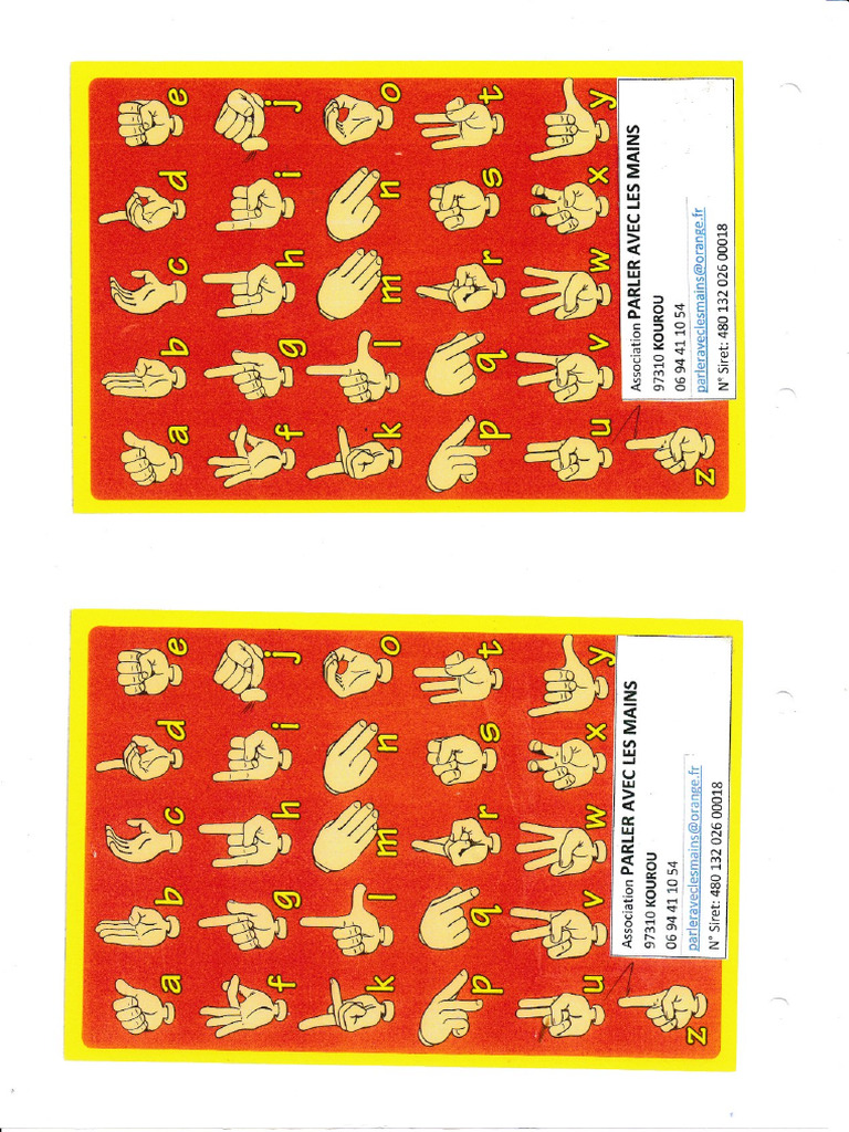 Alphabet Dactylologie | PDF