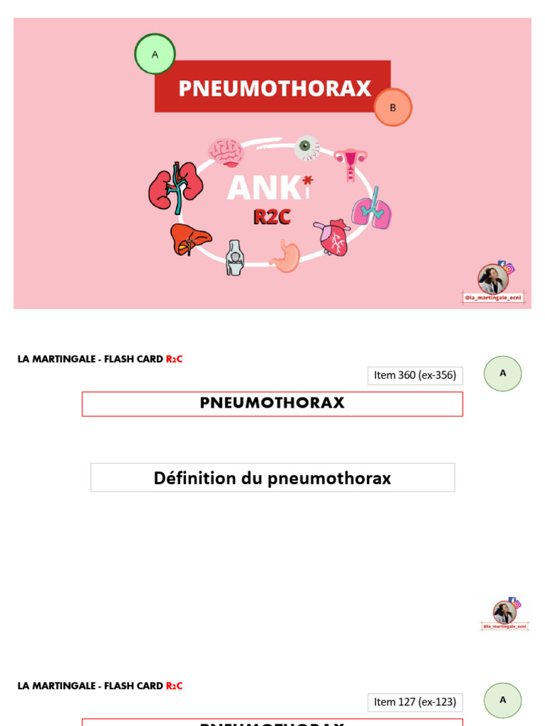 Pneumothorax : Diagnostic et Traitement | PDF | Médecine clinique ...