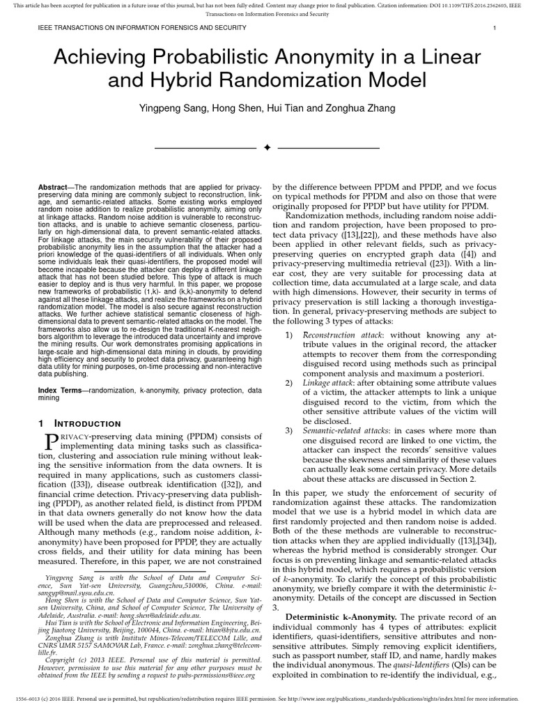Sang 2016 | PDF | Cluster Analysis | Time Complexity
