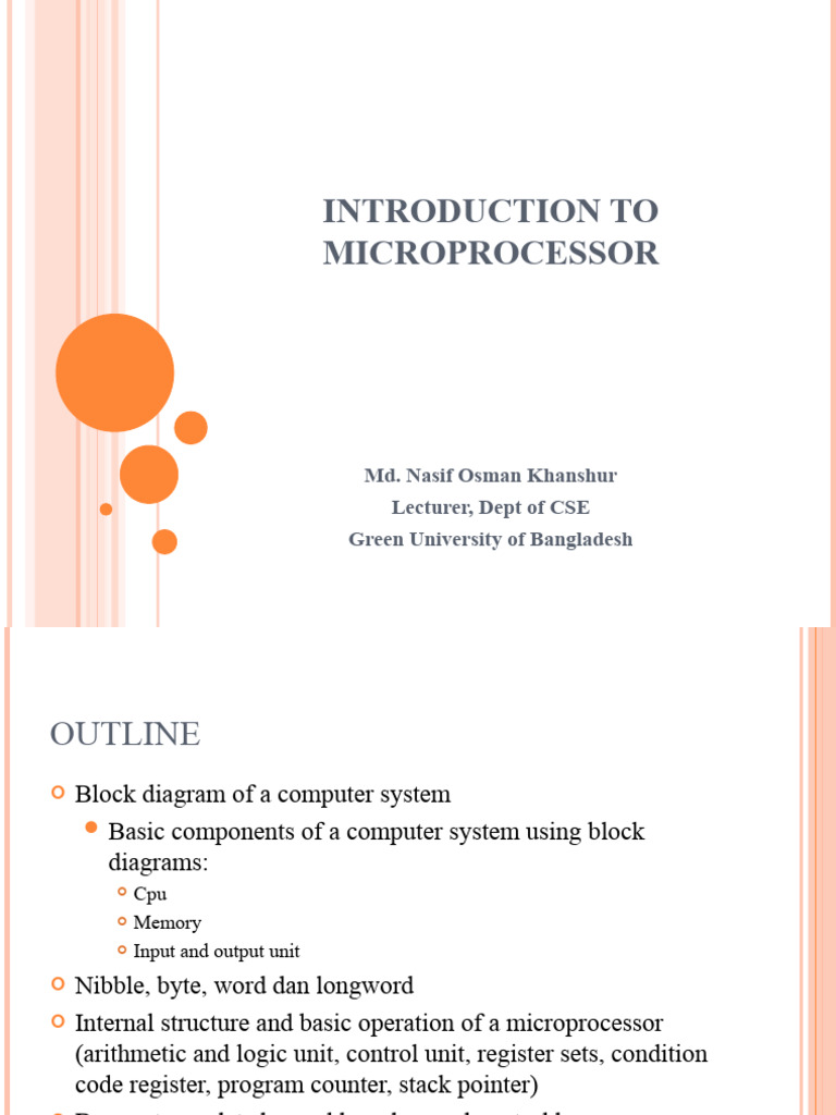 Intro To MP | PDF | Central Processing Unit | Input/Output