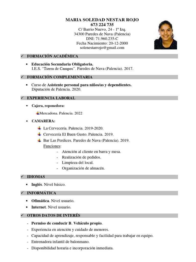 Curriculum Sole | PDF