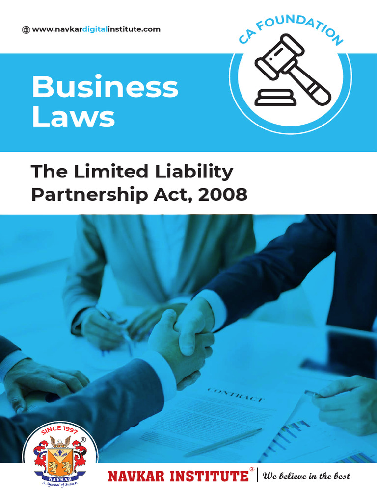 The Limited Liability Partnership Act, 2008 | PDF | Limited Liability ...