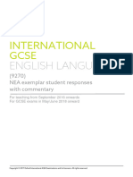 NEA Language Investigation Sample Extract | PDF