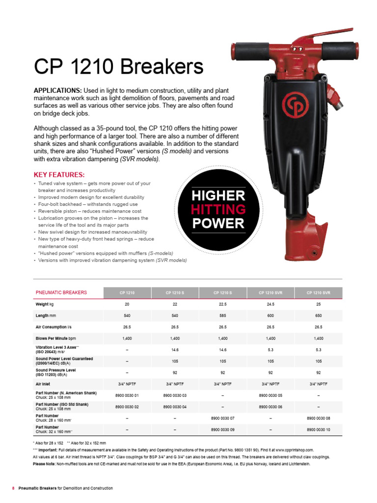 cp1210 Specs | PDF | European Economic Area | Mechanical Engineering
