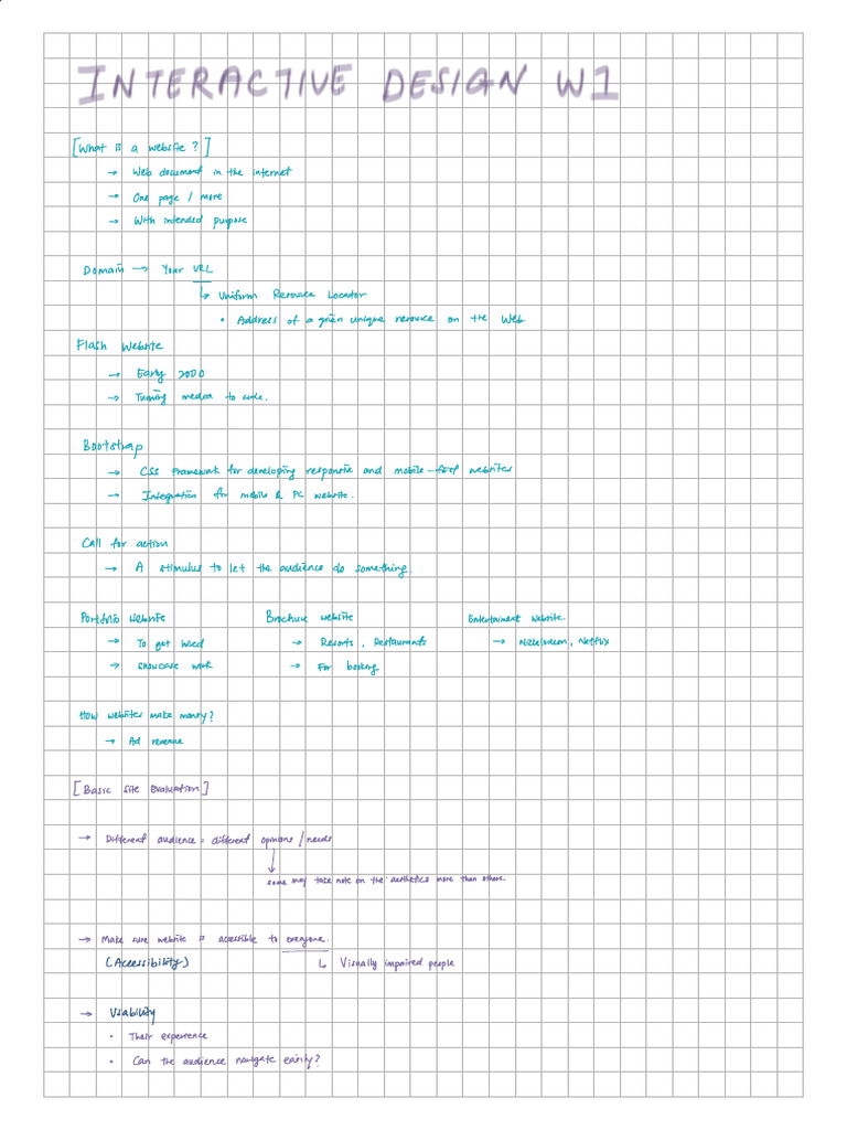 W1 Interactive Design Lecture Notes | PDF W1 Interactive Design Lecture Notes | PDF