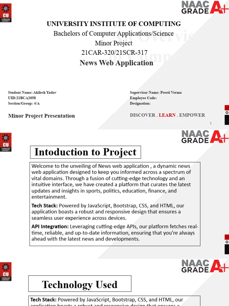 News Web Application | PDF | Bootstrap (Front End Framework) | World ...