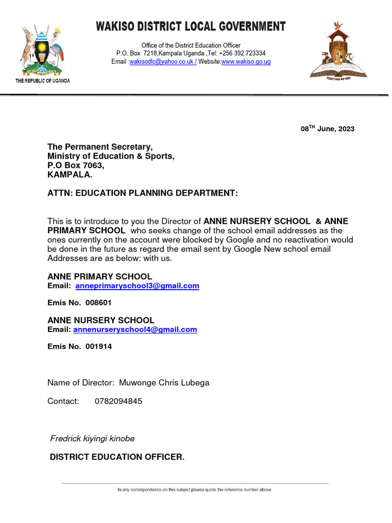 EMIS Account Email Change 2023 Anne Schools | PDF | Career & Growth