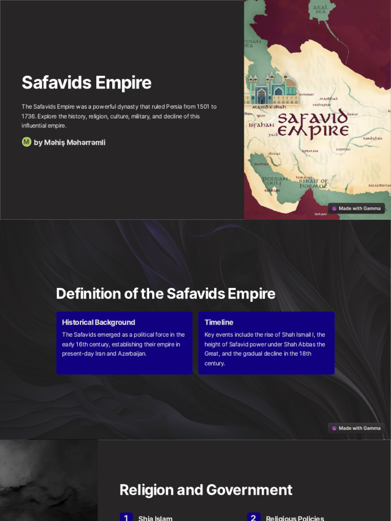 Safavids Empire | PDF | Western Asia | Asia