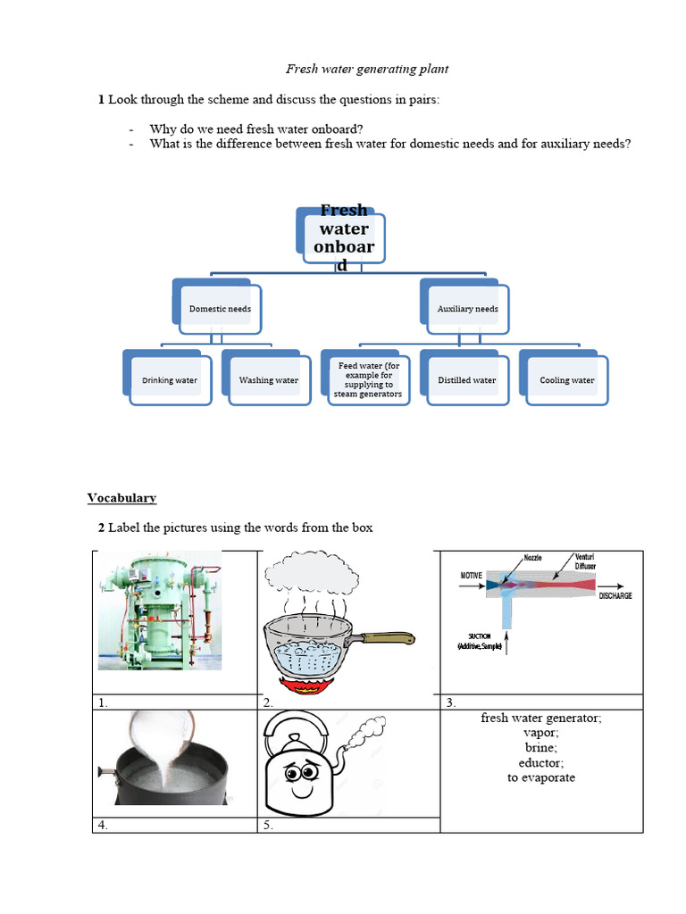Fresh Water Generation on Ships | PDF | Water | Evaporation