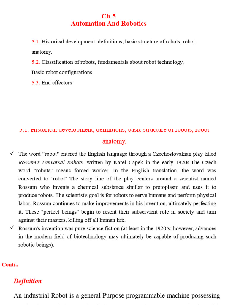 Automation and Robotics | PDF | Actuator | Rotation