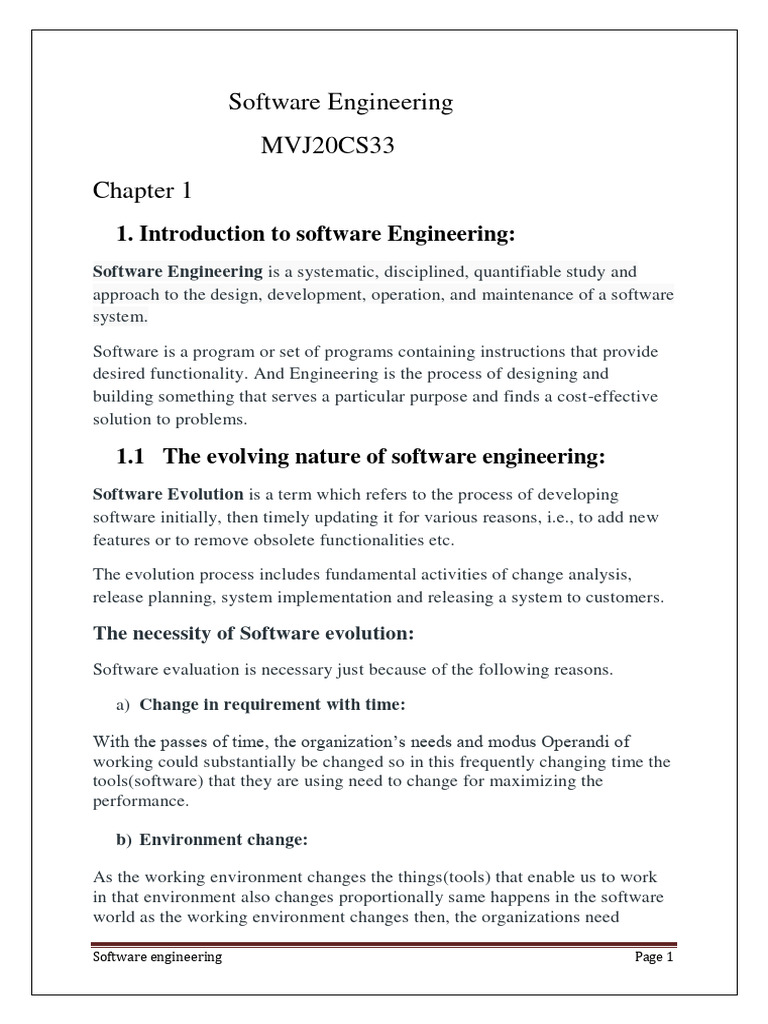 SE Module 1 | PDF | Software | Software Development Process
