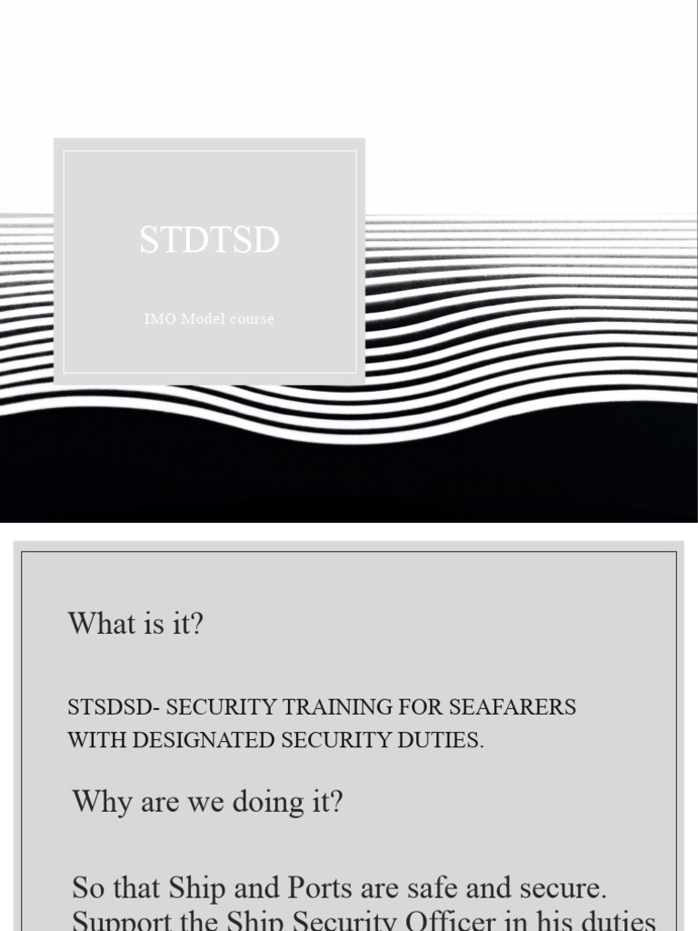 Security Training For Seafarers With Designated Security Duties | PDF ...