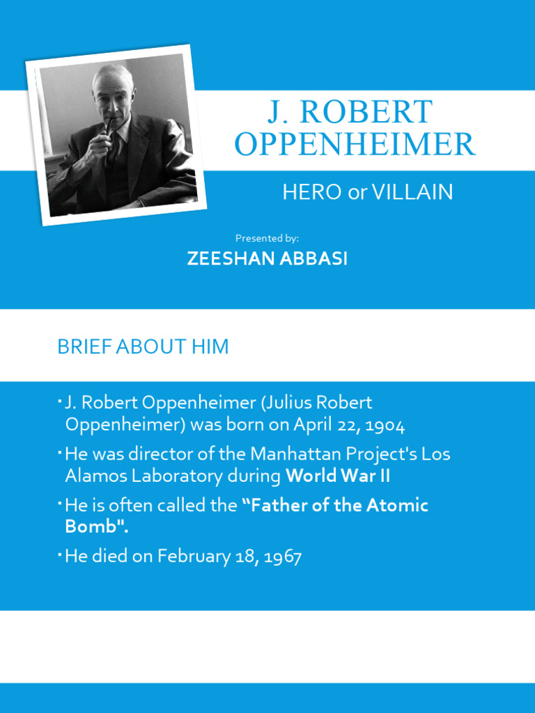 Oppenheimer: Hero or Villain? | PDF