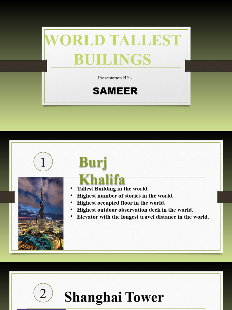 WORLD’S TALLEST BUILING | PDF