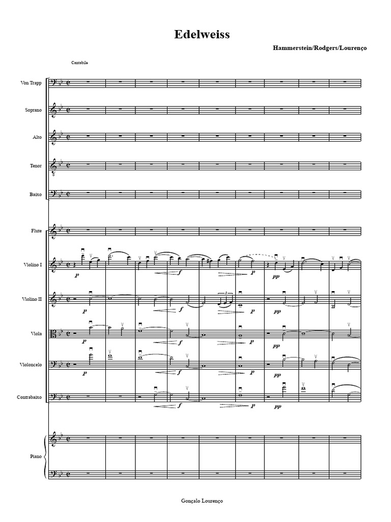 Edelweiss | PDF | Songs | Musicals