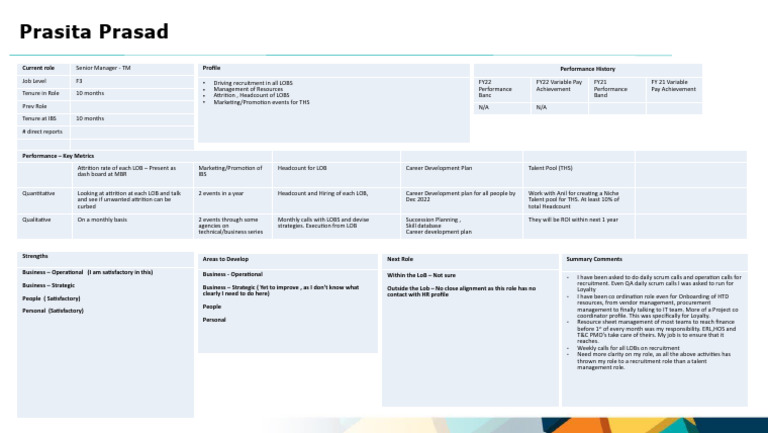 Personal Development Conversation Q1 2022 | PDF | Recruitment ...