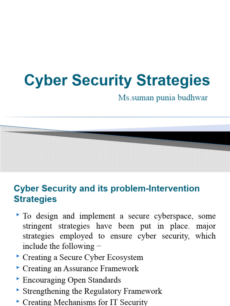 Cybersecurity Strategies Guide | PDF | Computer Security | Security